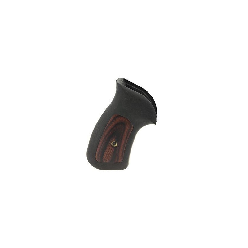 Ruger GP100 Rubber Grips with Rosewood