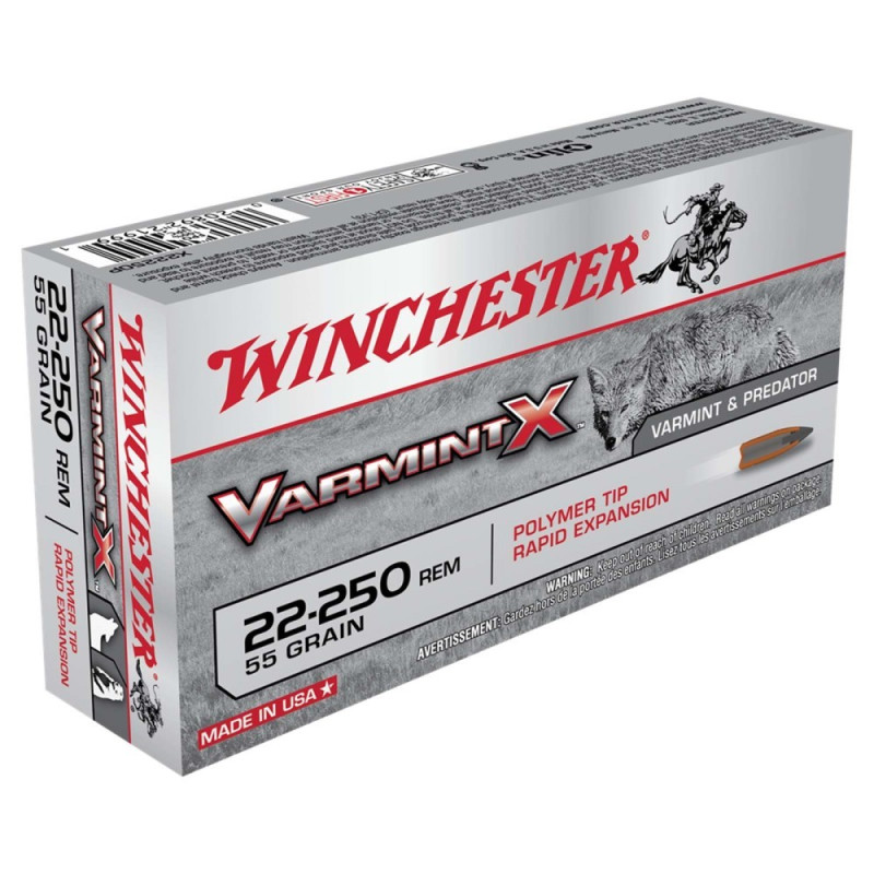 Winchester Varmint X .22-250 Rem Polymer Tip Rapid Expansion 55 gr 3.56 g