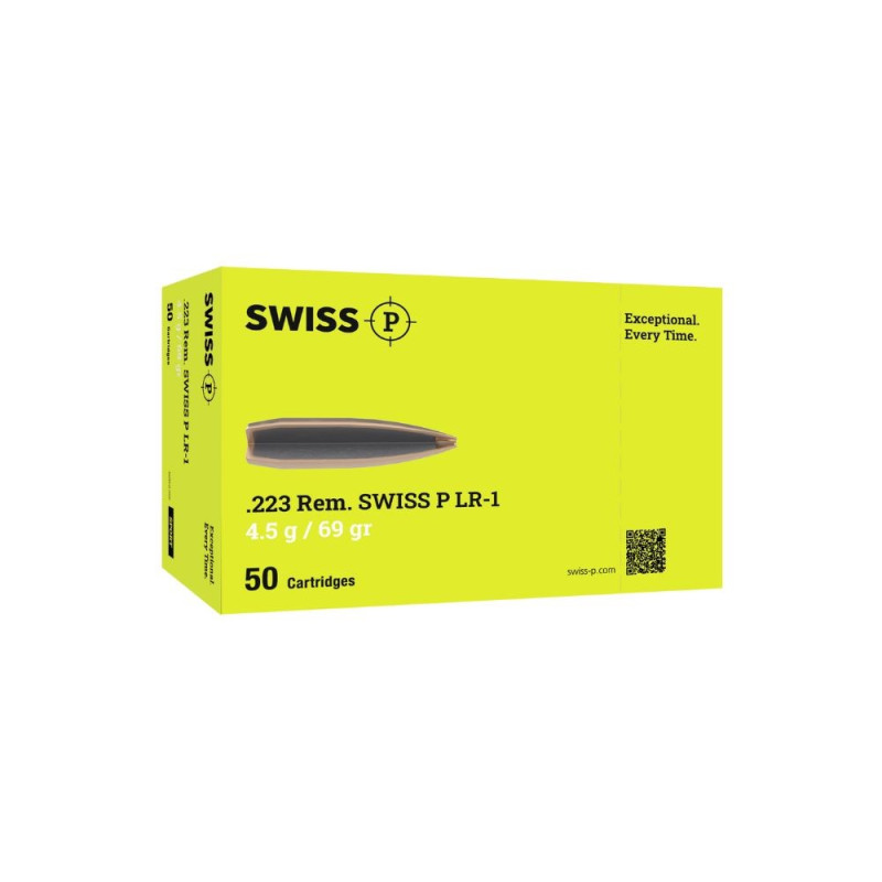 SWISS P .223 Rem. DS-1 FMJ 3.6 g 55 gr